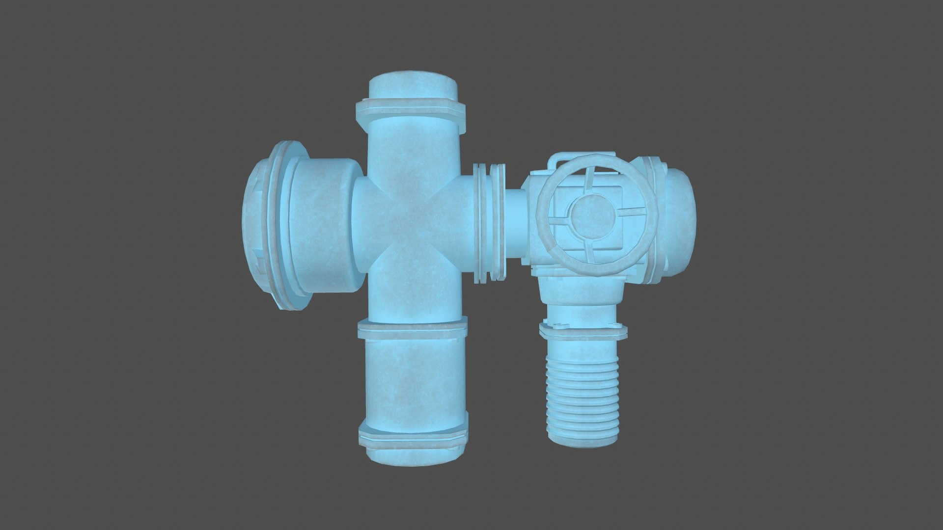 Gate Valve 3D Model - TurboSquid 2325088