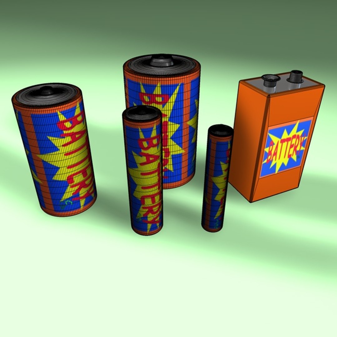 Batteries Cell 3d Model