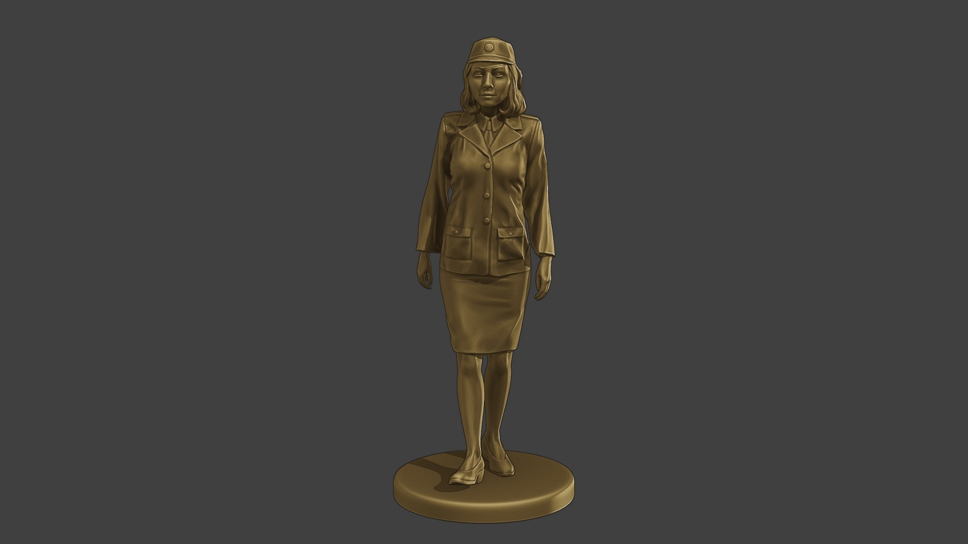 3D CzechoSlovak Female Communist Police FCCP1 2 - TurboSquid 1997410