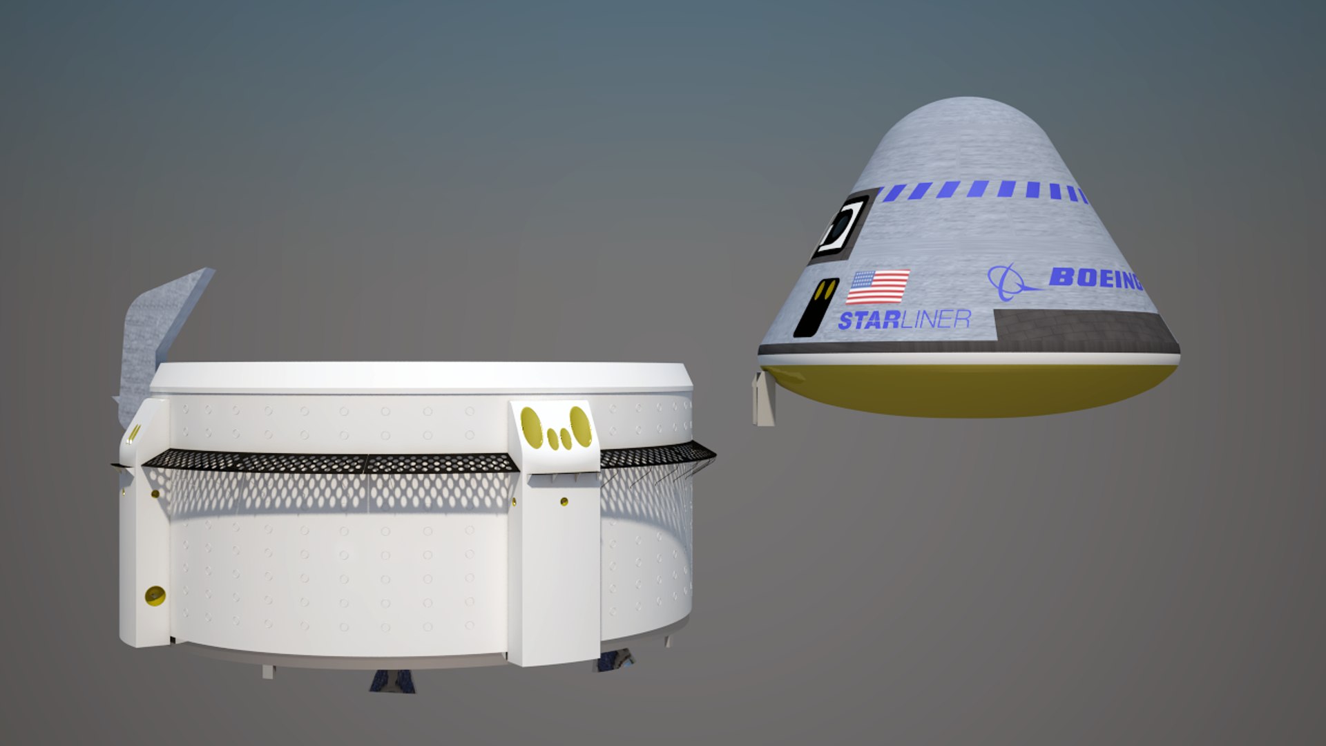 3D Boeing Starliner CST-100 Exterior - TurboSquid 1901696