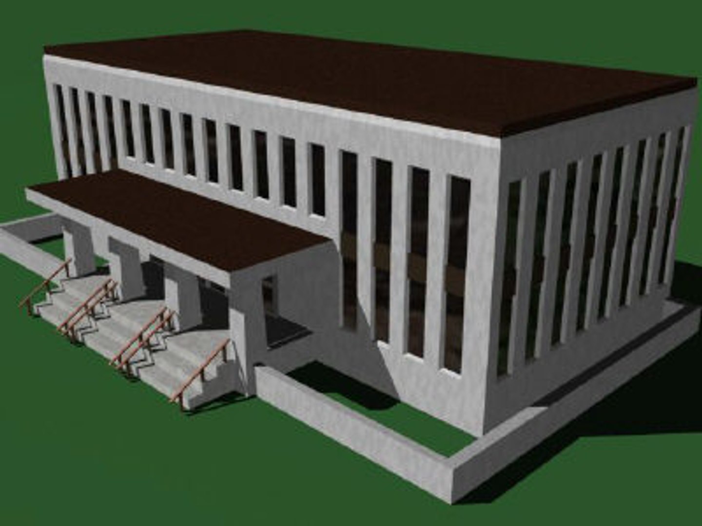 3d Model Building Administrative Office
