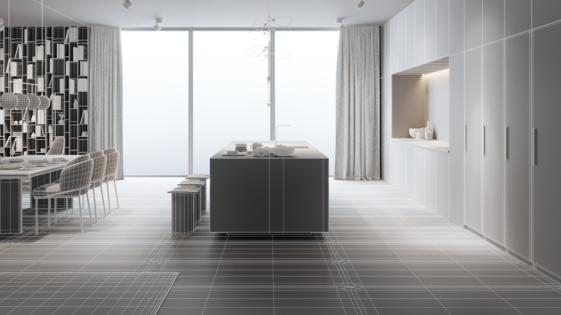 3D model interior octane render - TurboSquid 1538342