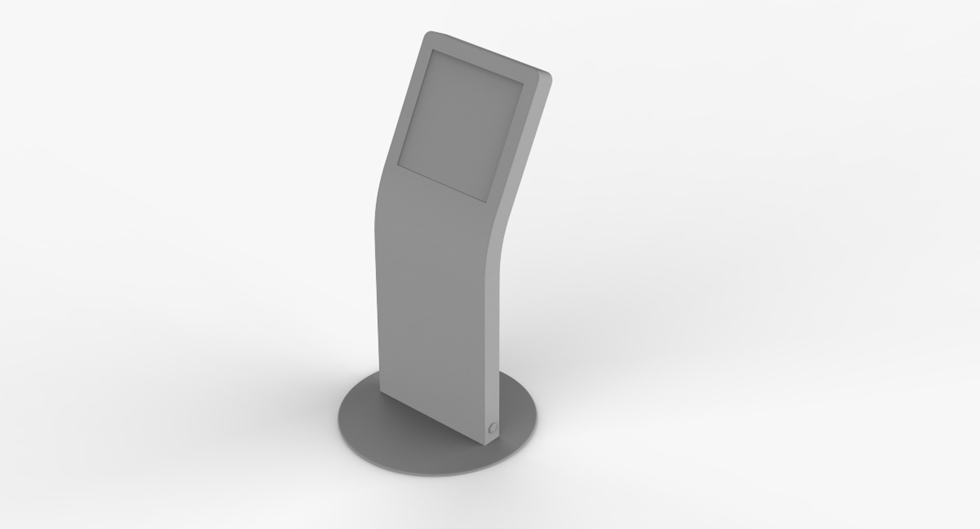 Interactive Electronic Kiosk Touch Screen 3D Model - TurboSquid 1290563