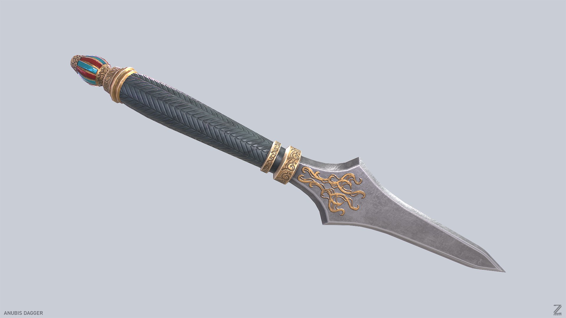 3D Anubis Dagger - TurboSquid 2413598