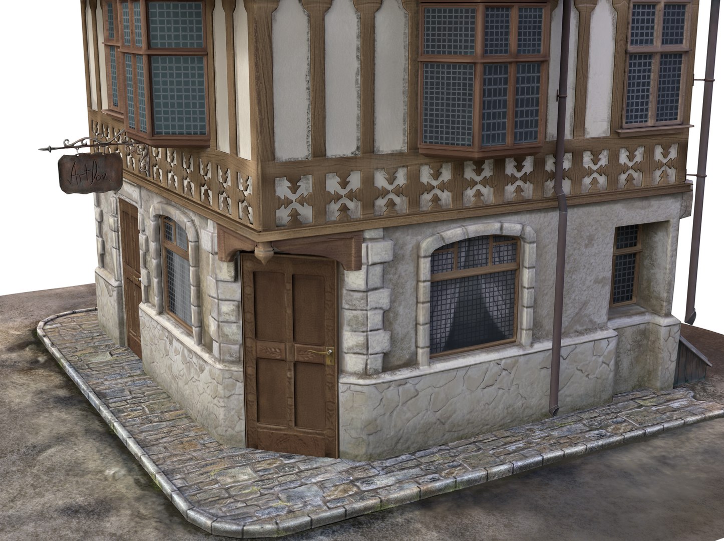 medieval house 3d model