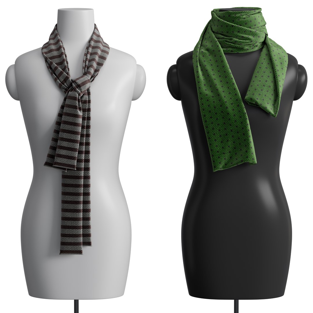 3D Model Shawl Over Manikin - TurboSquid 1821194