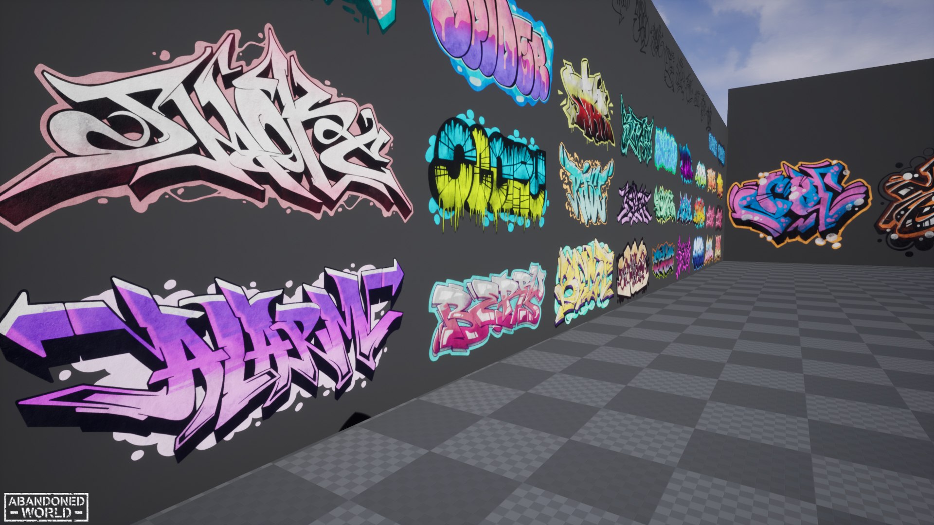 3D Graffiti Pack Decals V For UE4 And Unity - TurboSquid 1925854