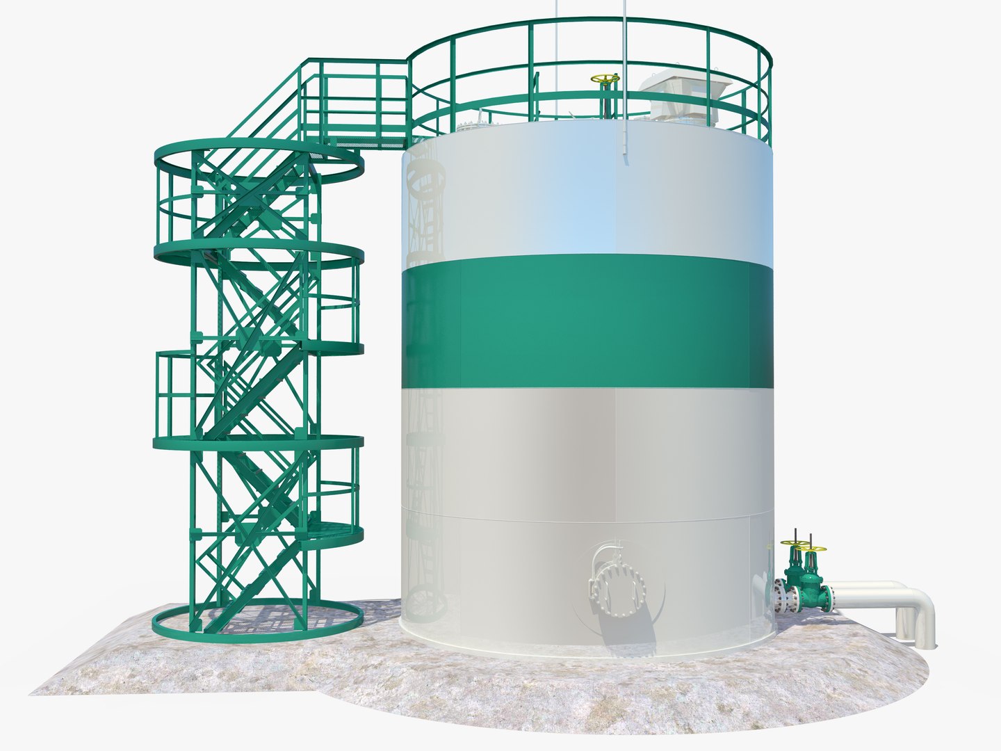 3D Storage Tank Model - TurboSquid 1258471