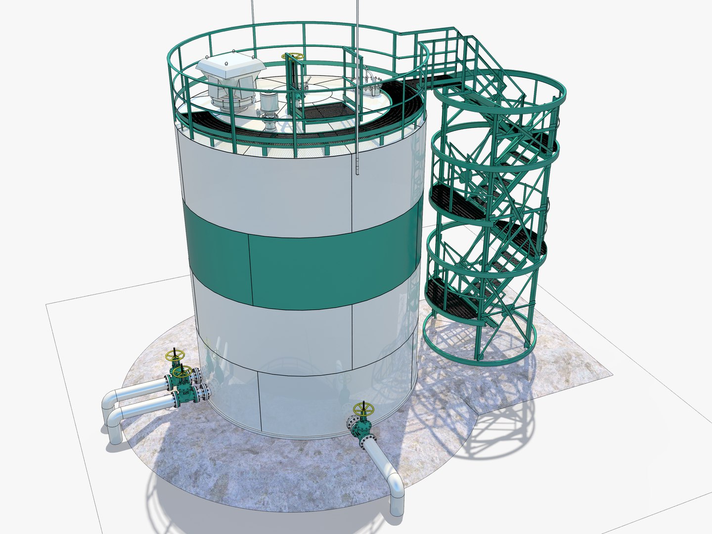 3D Storage Tank Model - TurboSquid 1258471