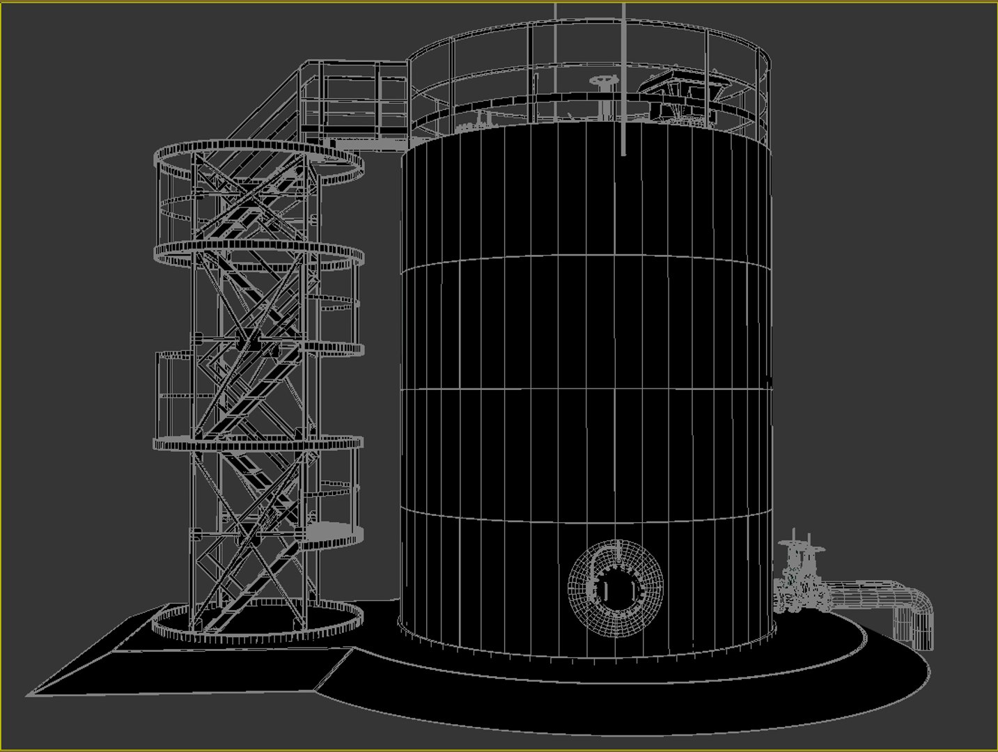 3D Storage Tank Model - TurboSquid 1258471