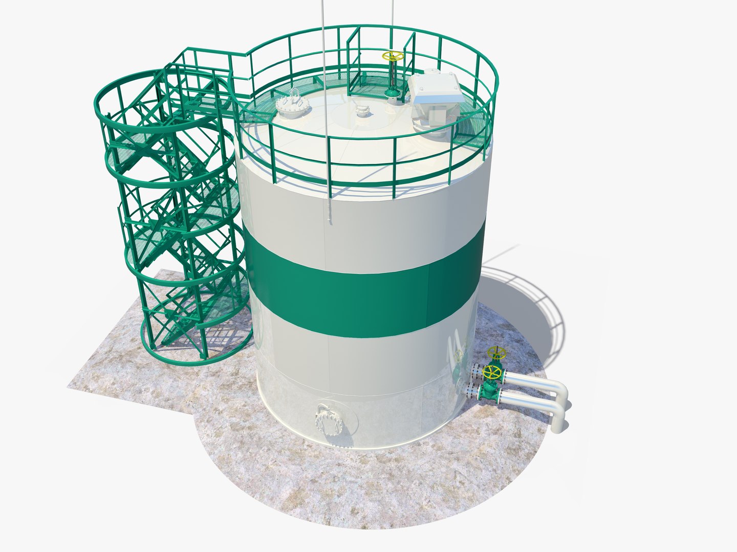 3D Storage Tank Model - TurboSquid 1258471