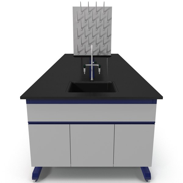 3d laboratory table design model