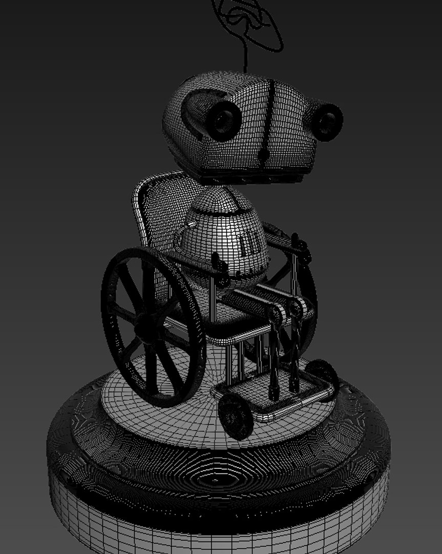 3d Model Robot Grandmother Machinarium
