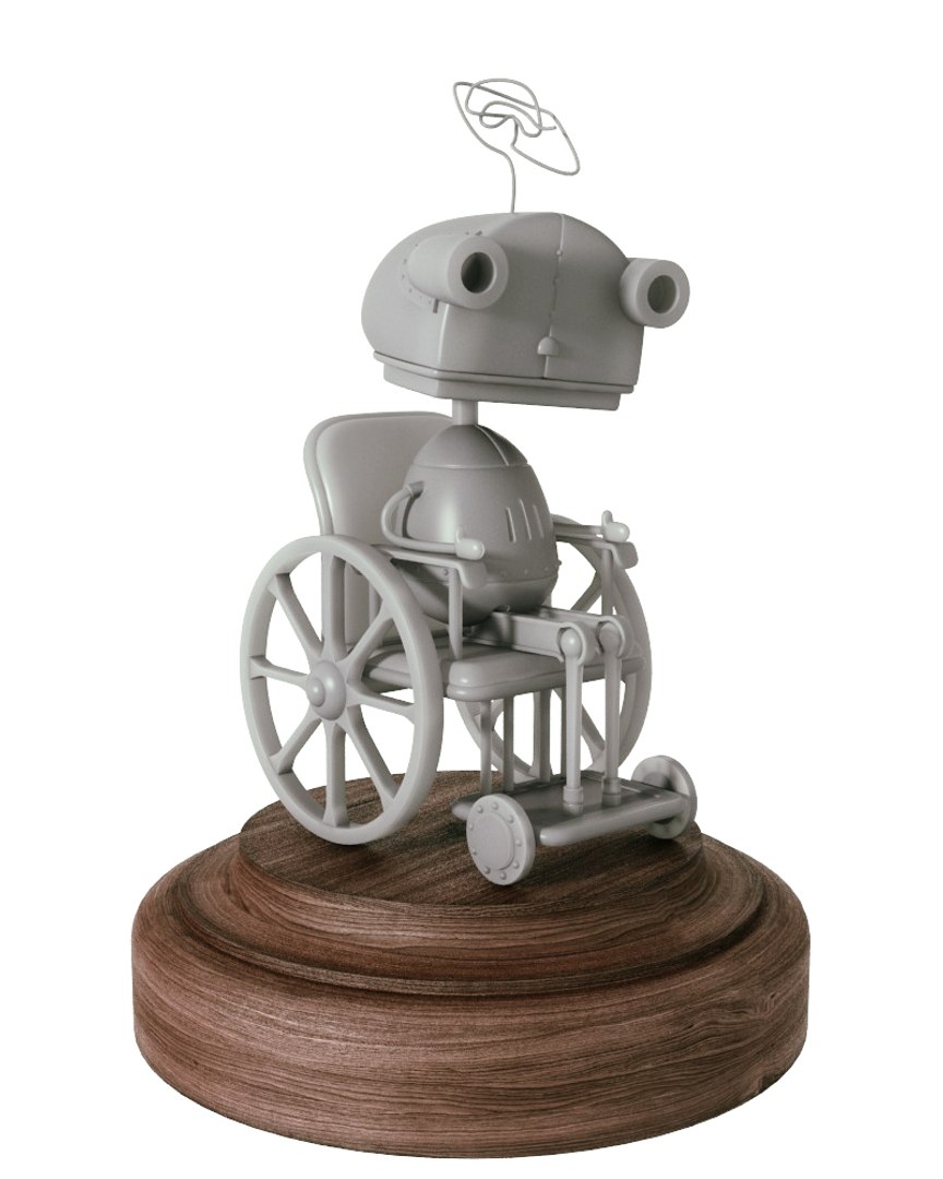 3d Model Robot Grandmother Machinarium