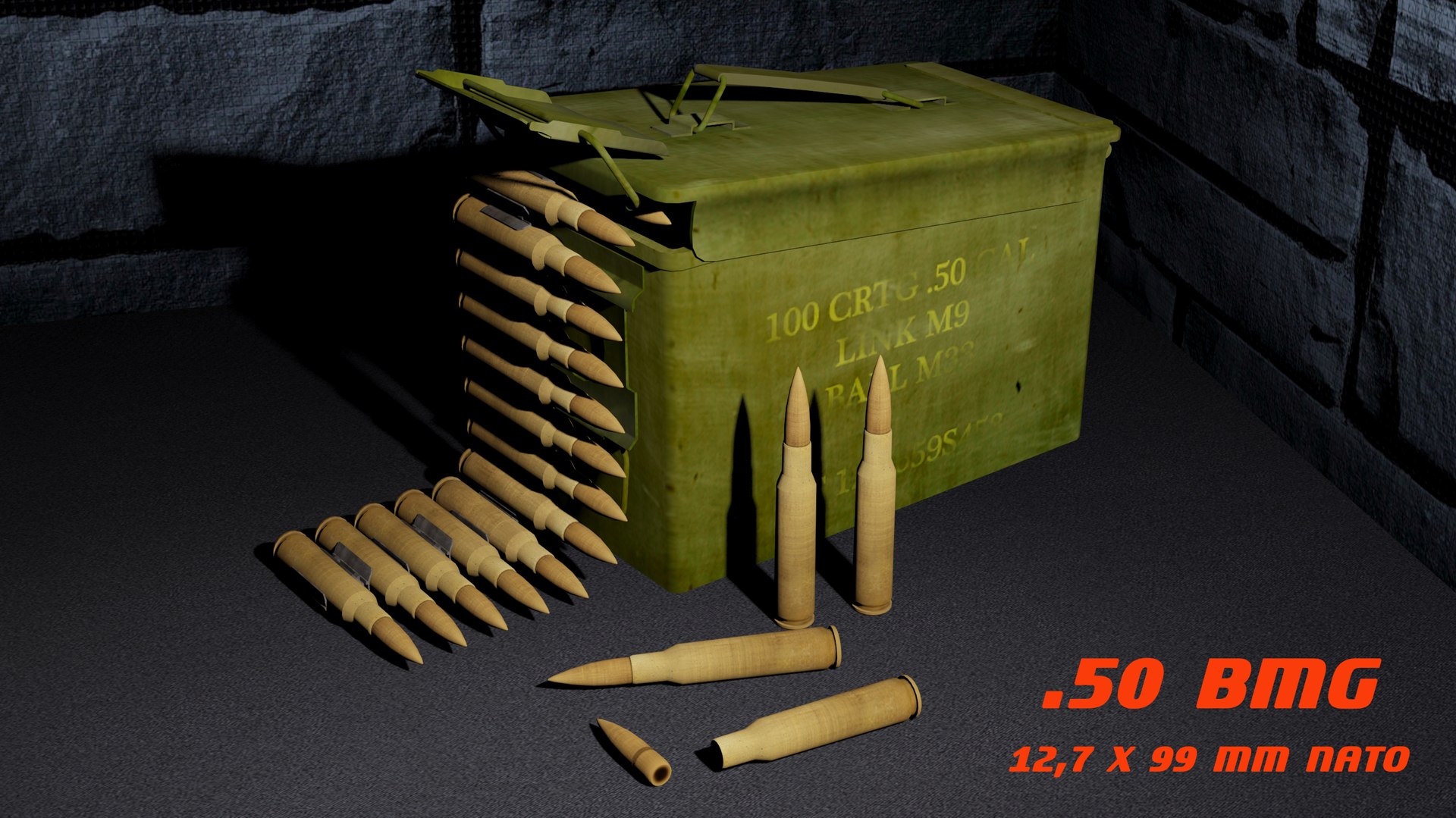 50 Bmg Ammunition Box Fbx