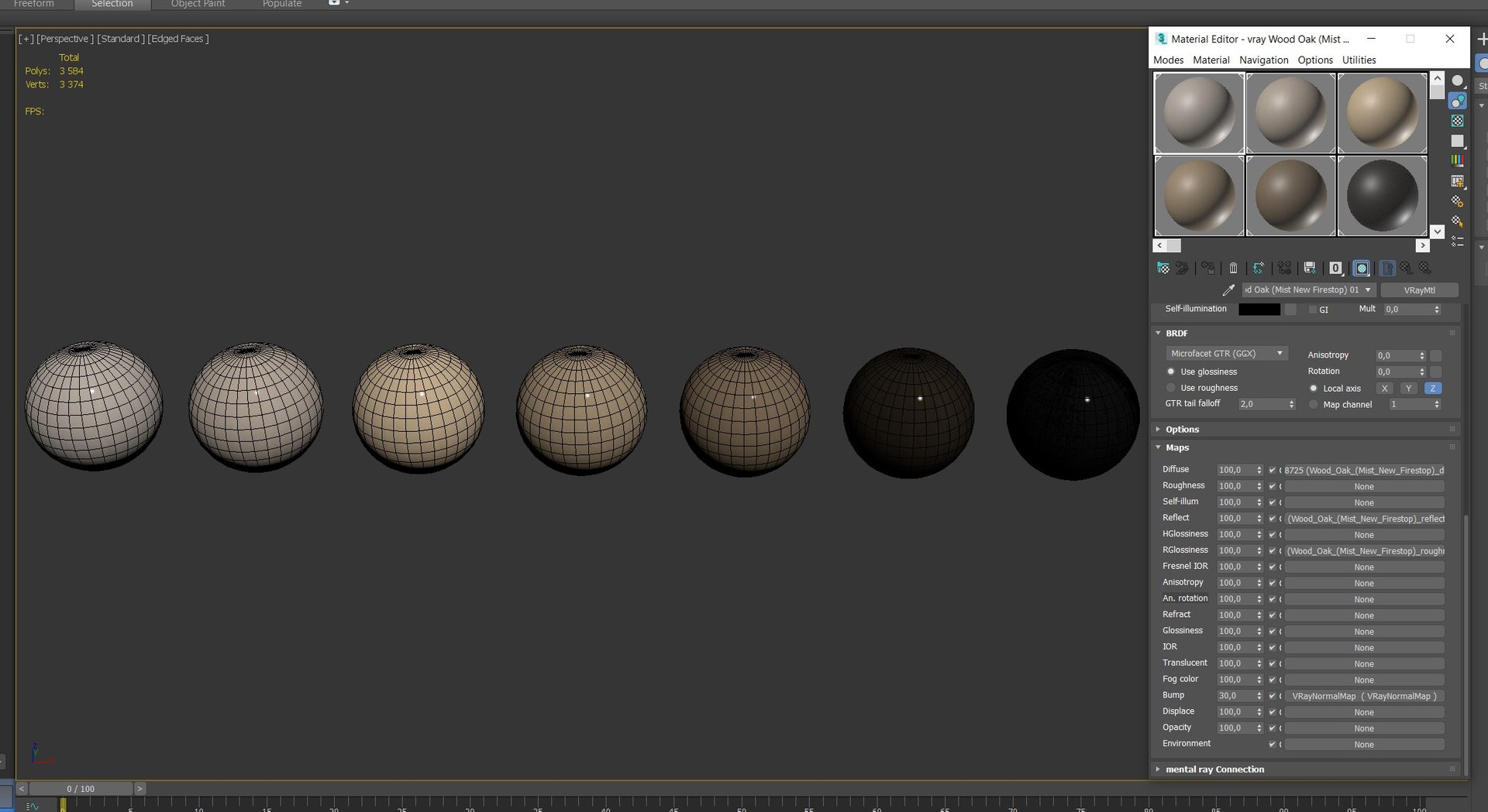 3D Wood Materials Oak - 7 Colors - Set 06 Model - TurboSquid 1999585