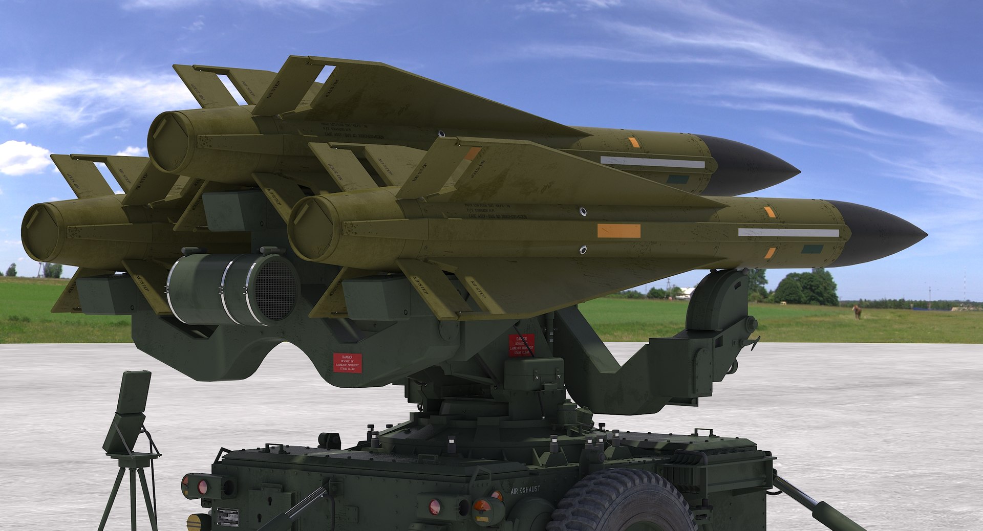 Mim-23 hawk dark green 3D - TurboSquid 1237570