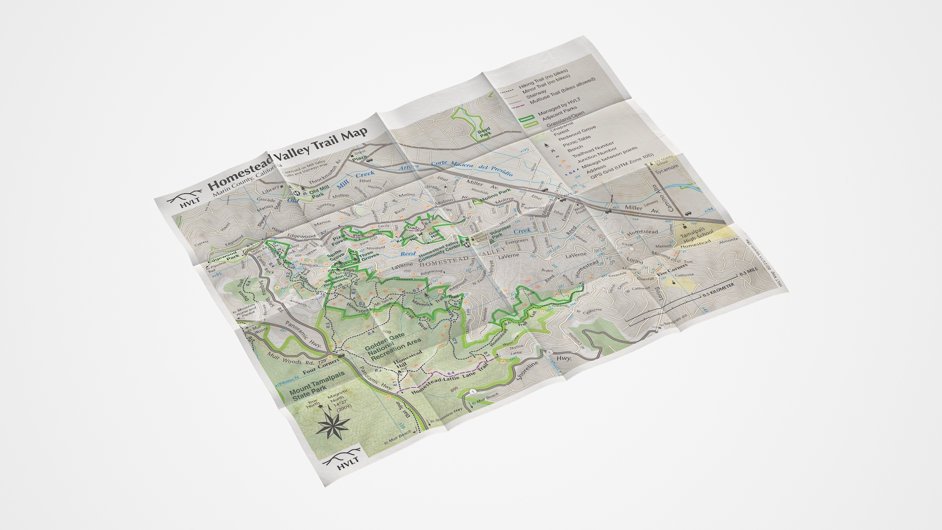 3D Model Topographic Trail Map - TurboSquid 2312394