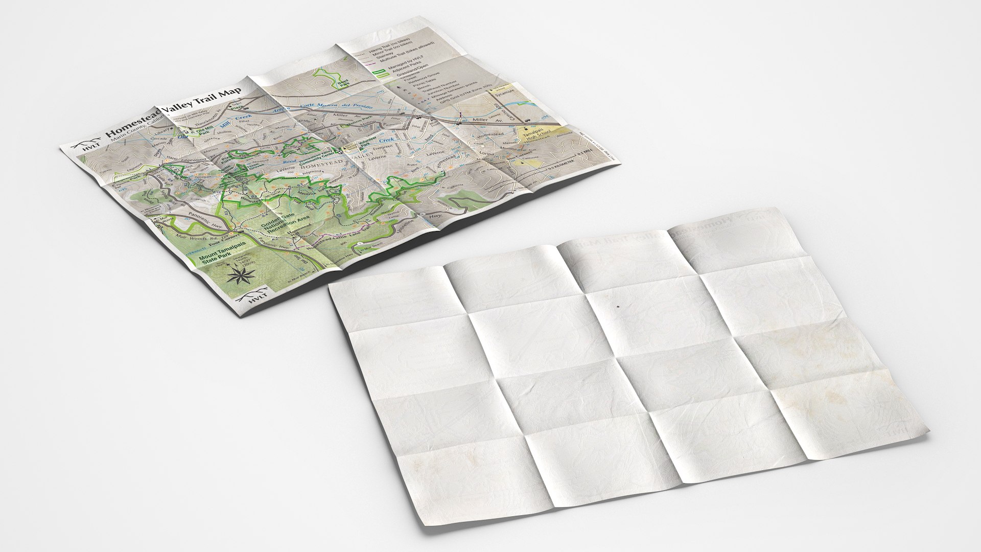 3D Model Topographic Trail Map - TurboSquid 2312394