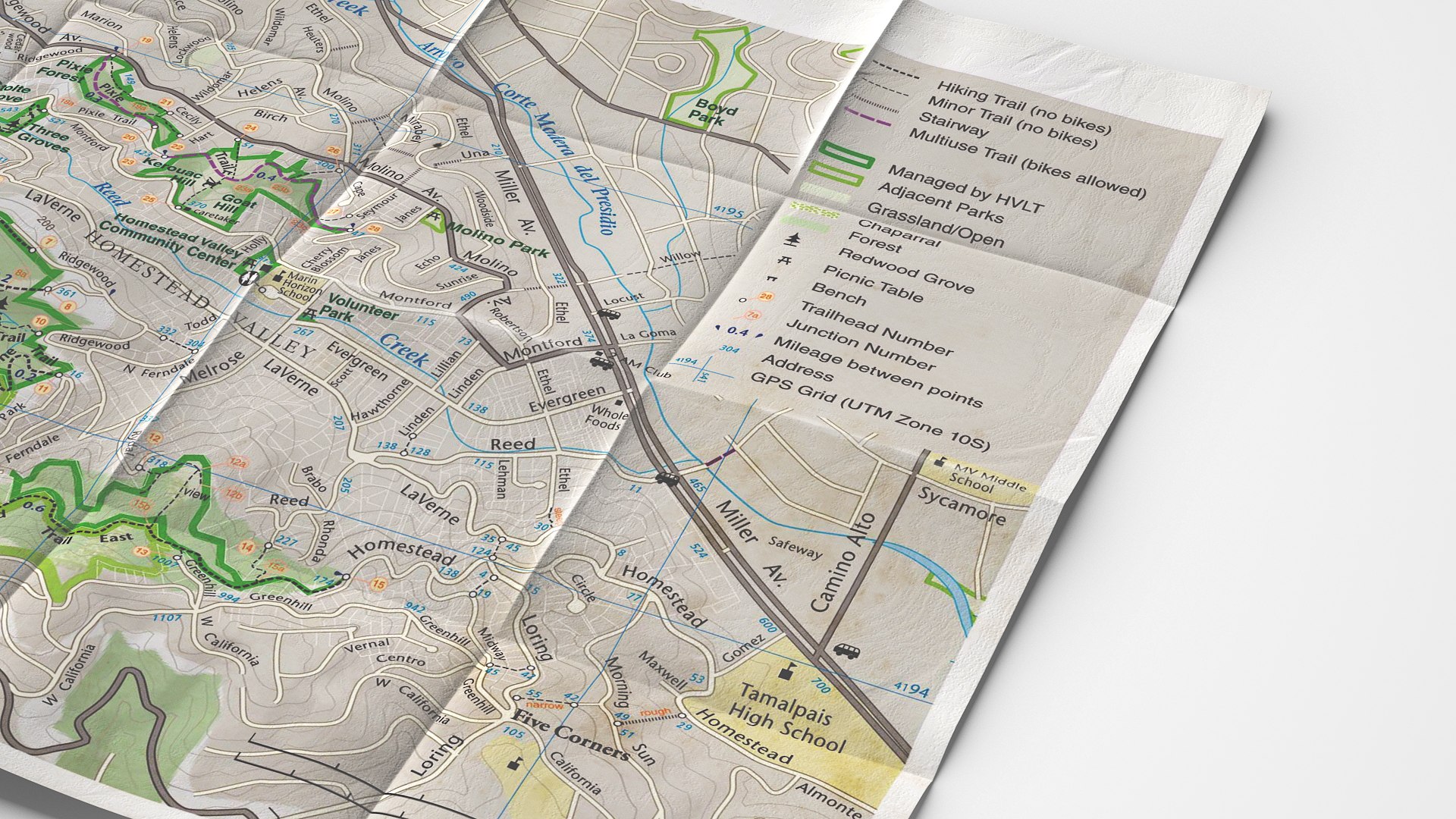 3D Model Topographic Trail Map - TurboSquid 2312394