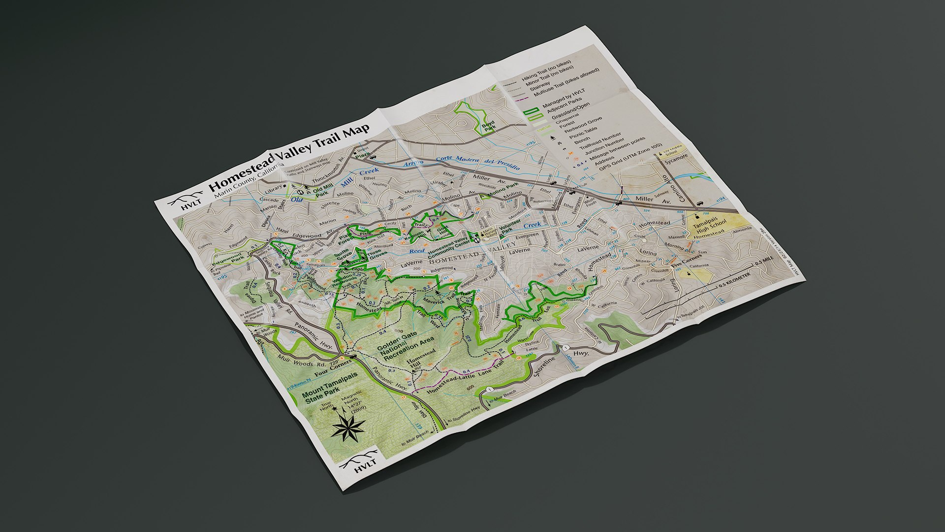 3D Model Topographic Trail Map - TurboSquid 2312394