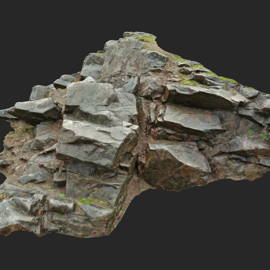 Scanned Cliff Face O 3D Model - TurboSquid 1364863