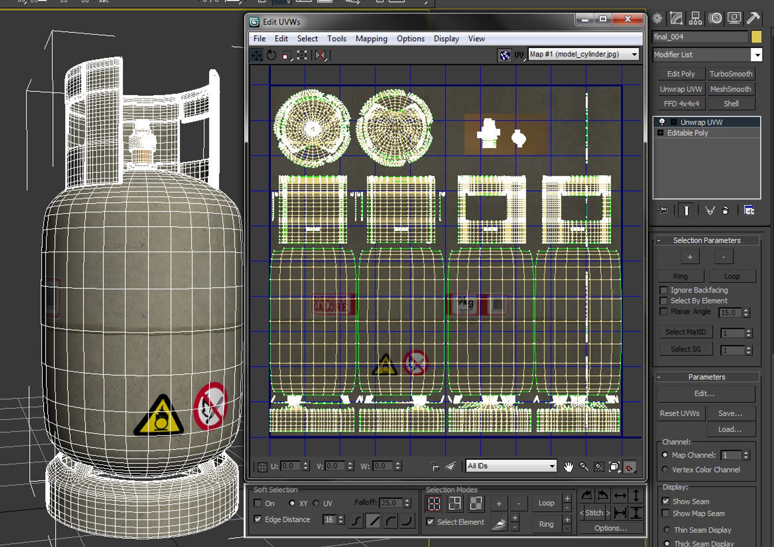 3d Model Gas Cylinder