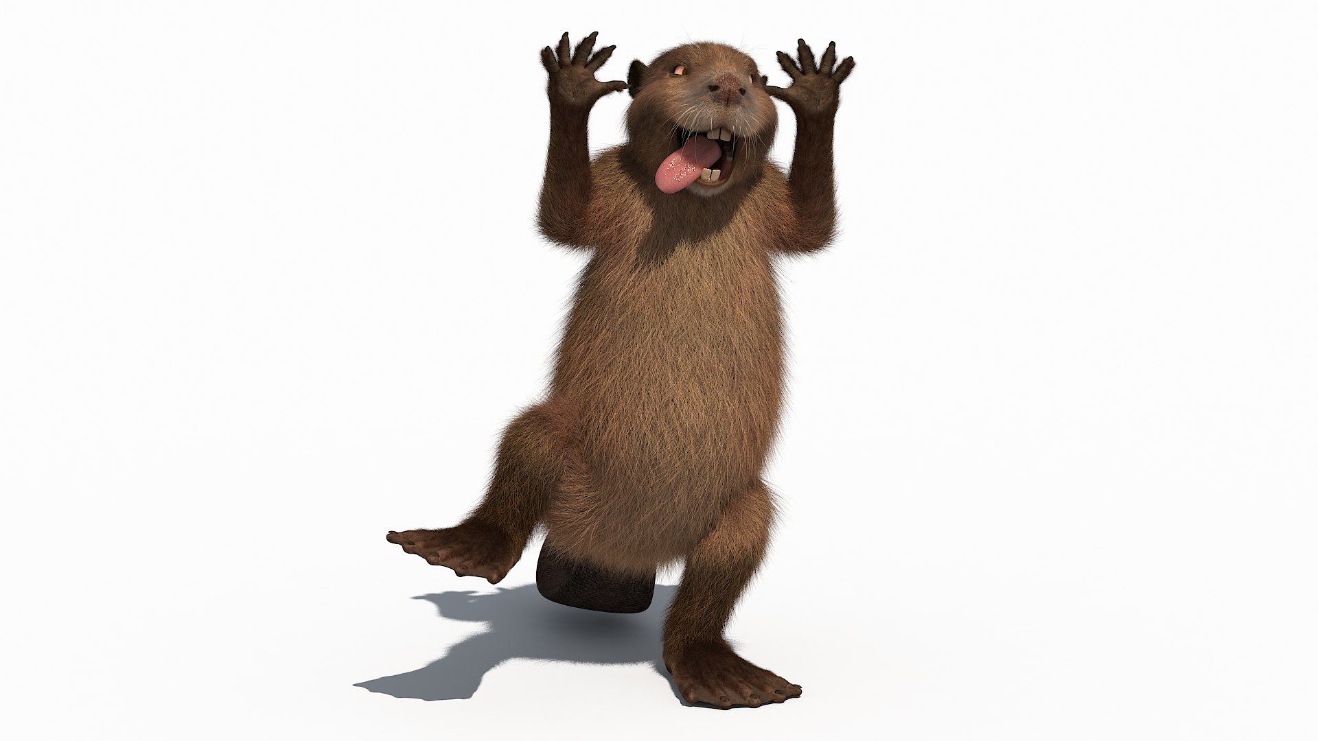 3D Cartoon Beaver model - TurboSquid 2142286