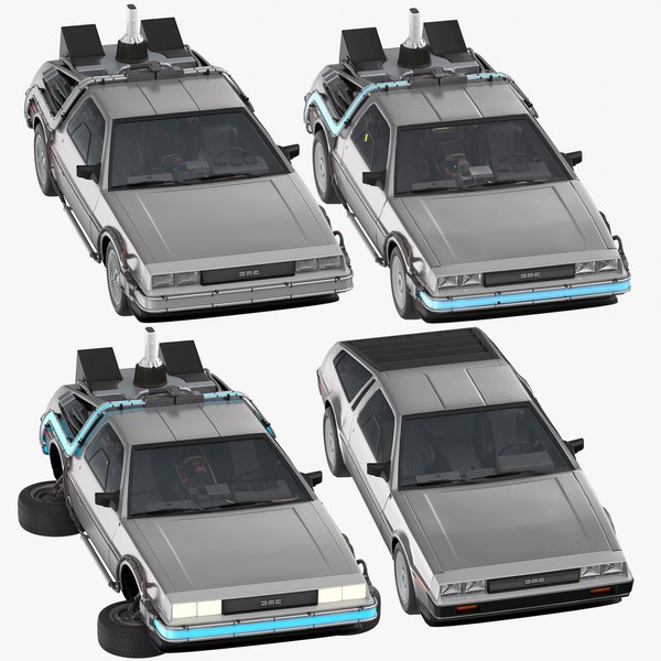 3D delorean flying model - TurboSquid 1339172