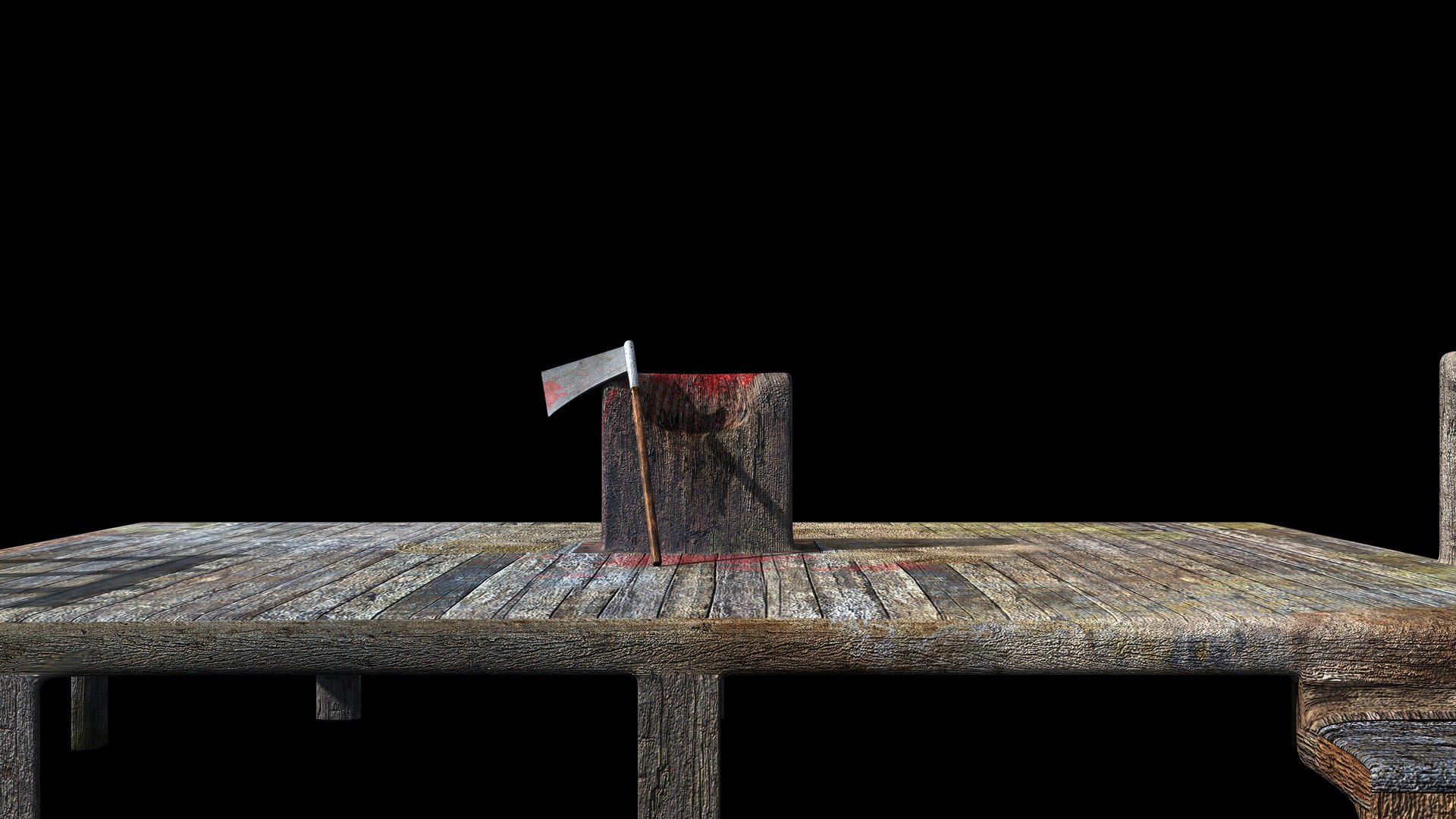 3D Execution Axe Scaffold - TurboSquid 2144650