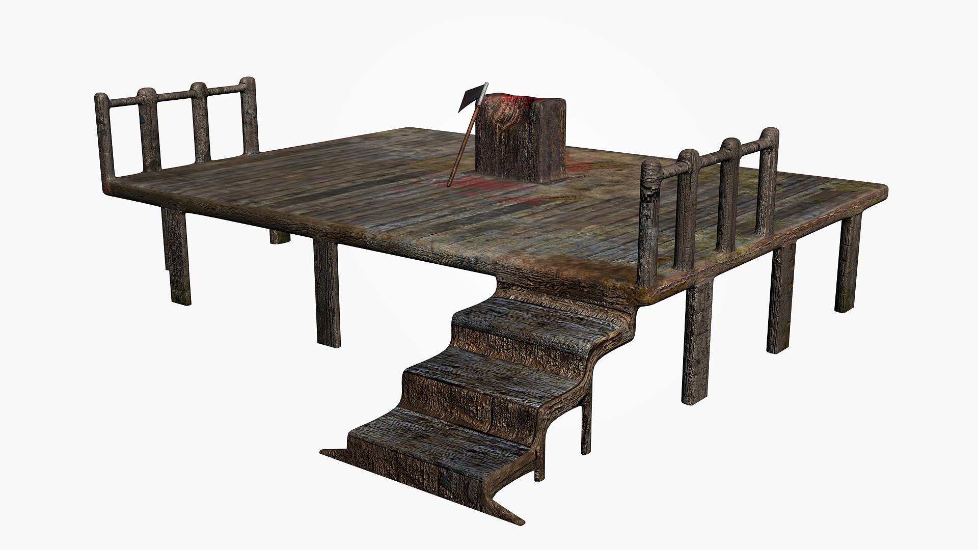 3D Execution Axe Scaffold - TurboSquid 2144650