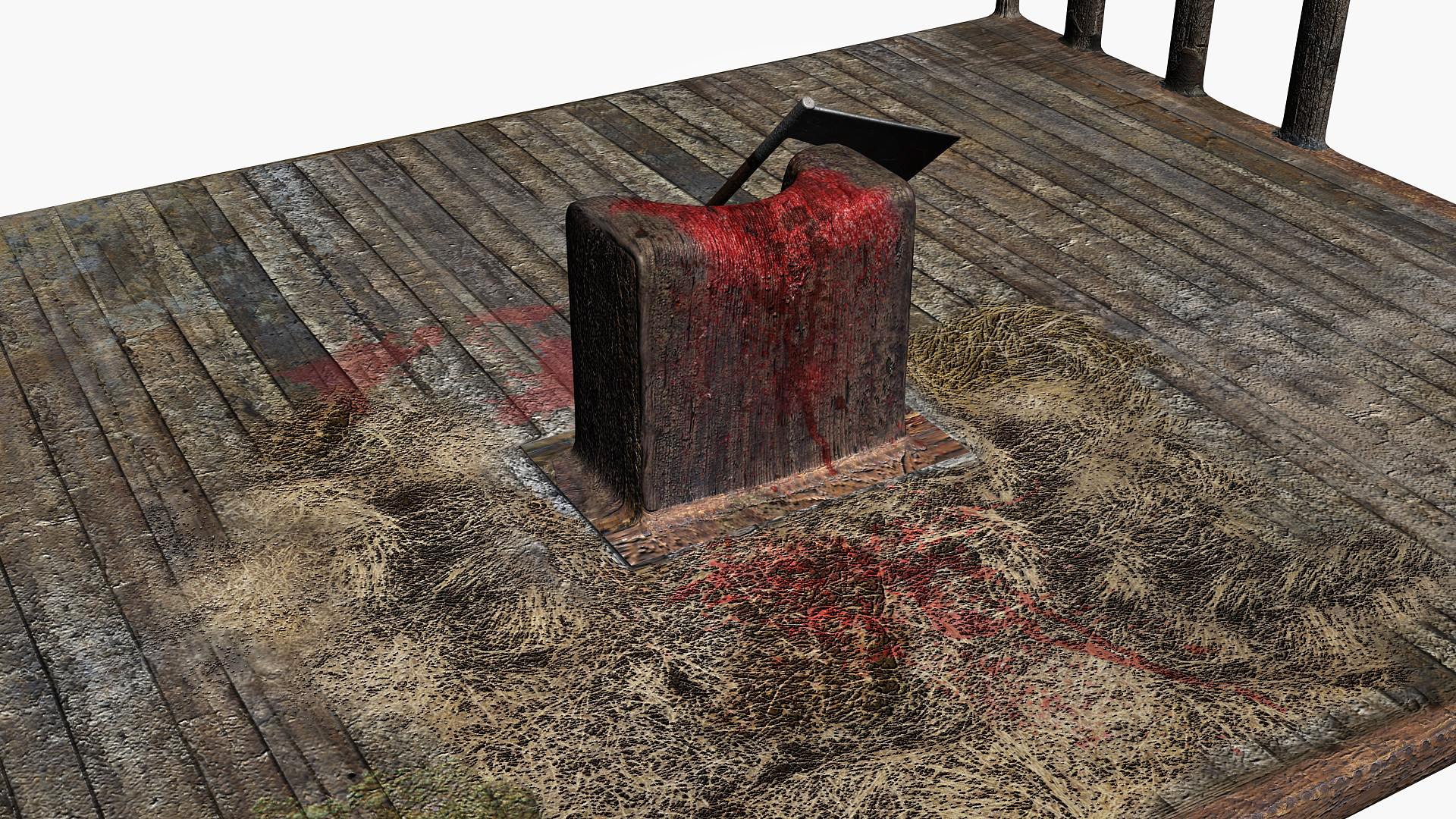 3D Execution Axe Scaffold - TurboSquid 2144650