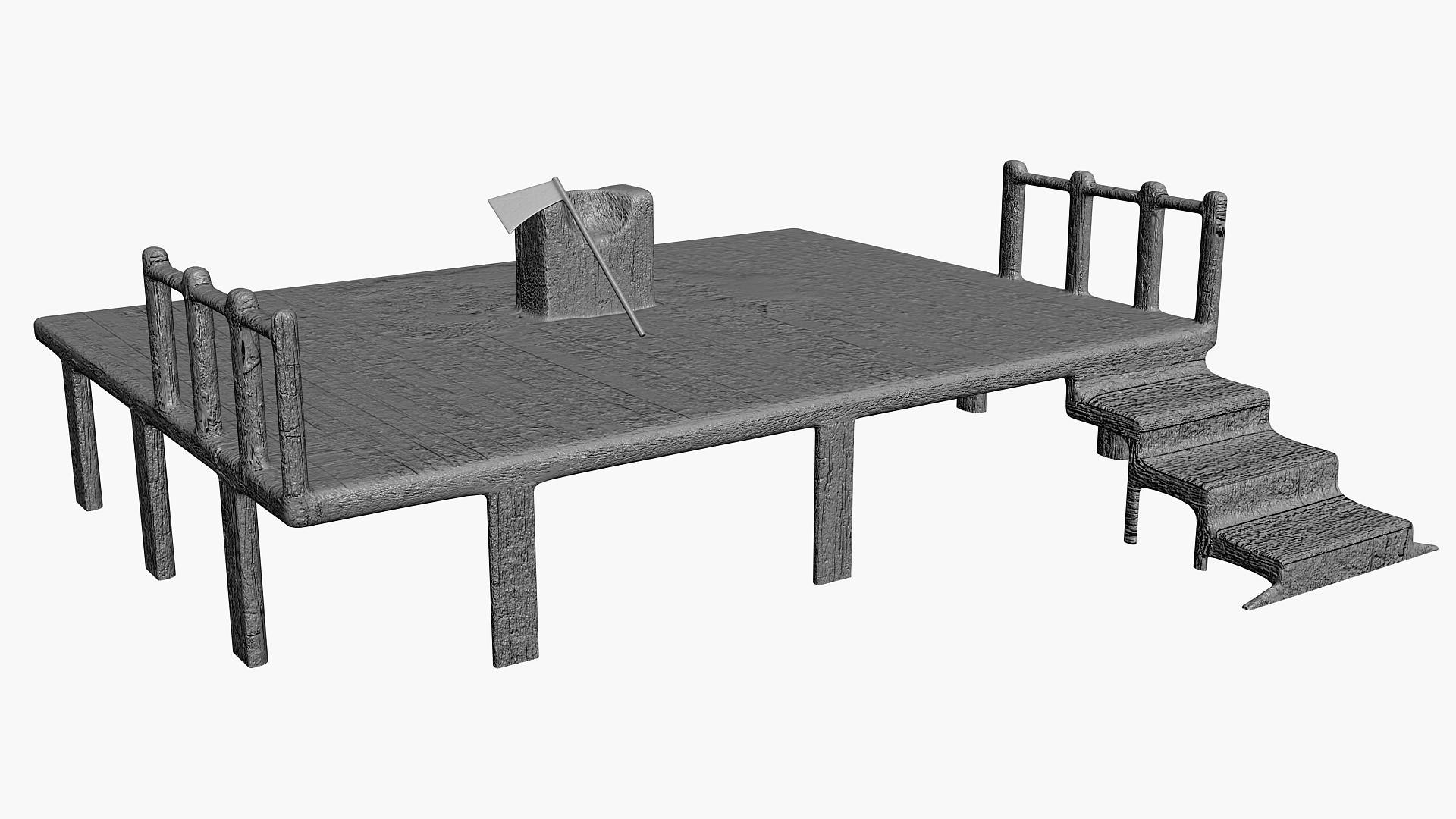 3D Execution Axe Scaffold - TurboSquid 2144650