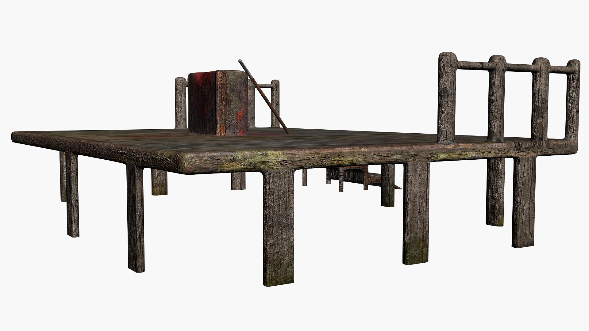 3D Execution Axe Scaffold - TurboSquid 2144650