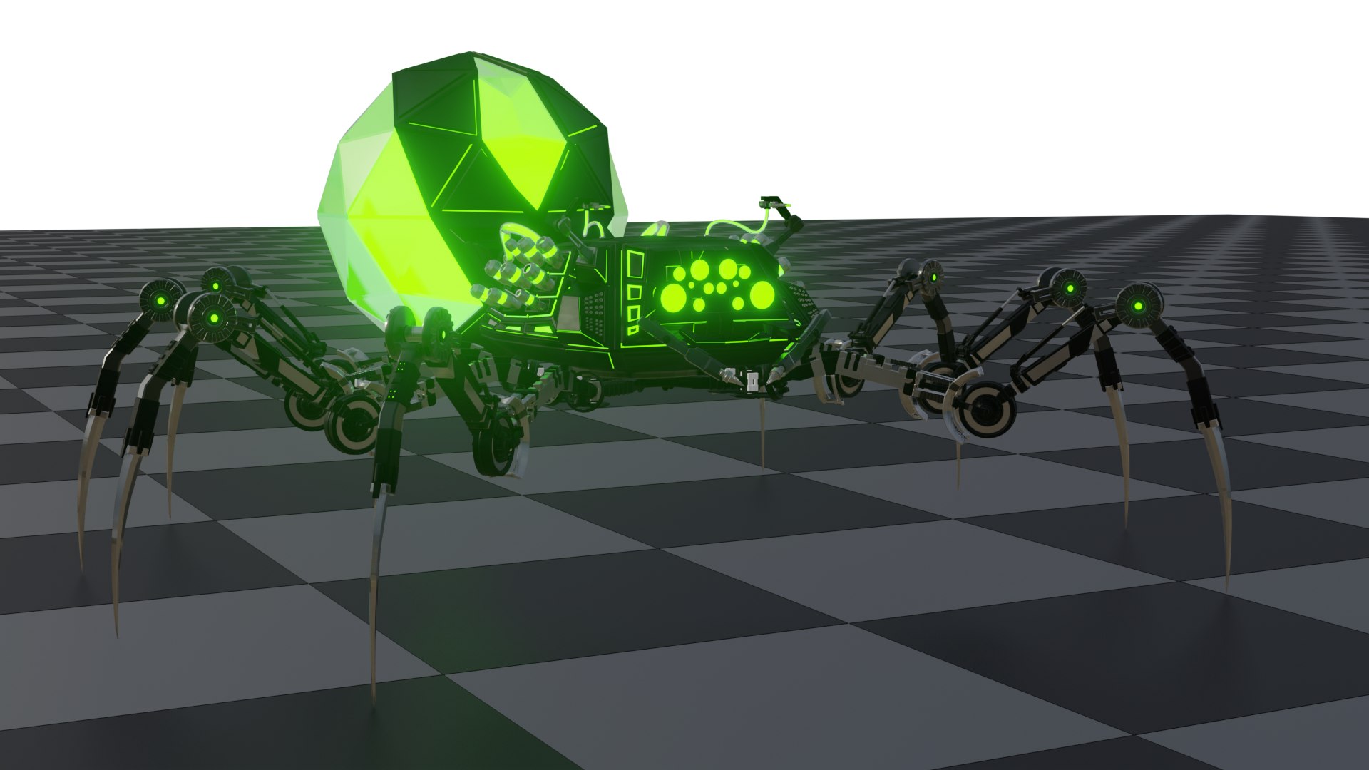 Mechanical Spider 3D Model - TurboSquid 1599864