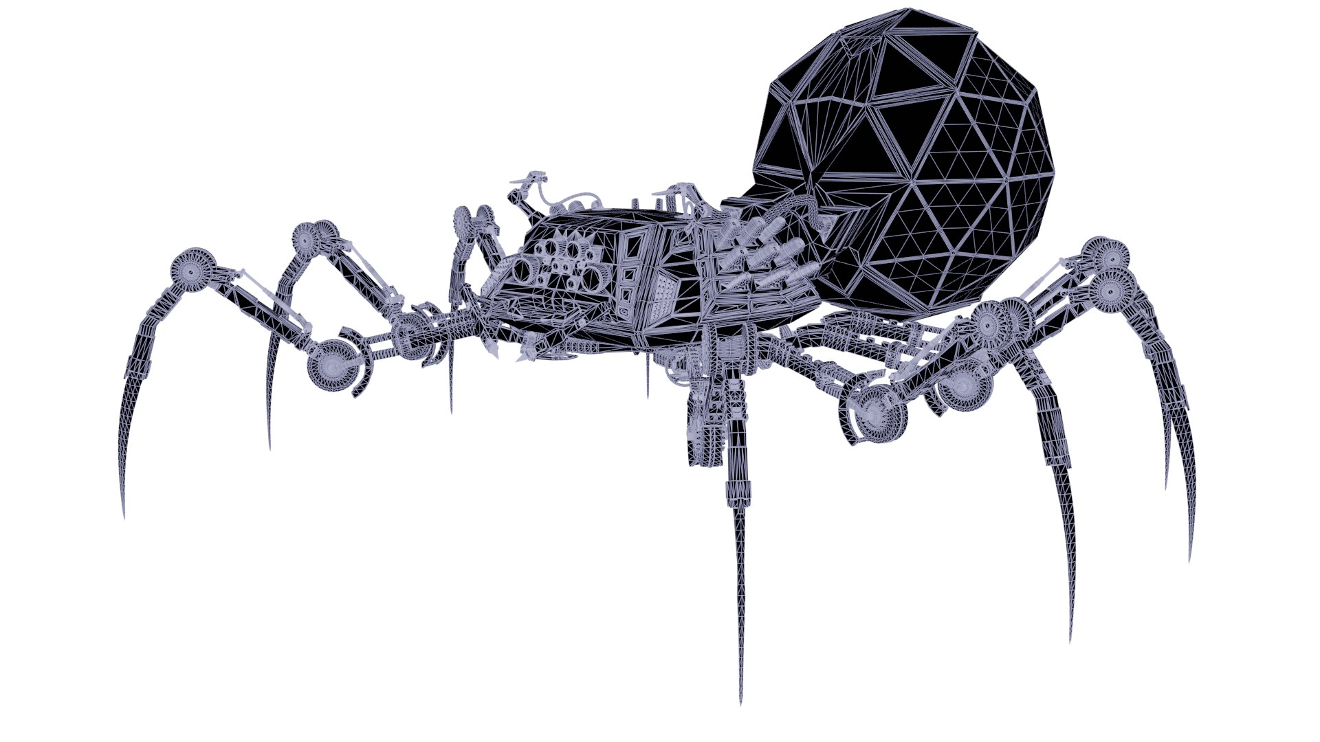 Mechanical Spider 3D Model - TurboSquid 1599864