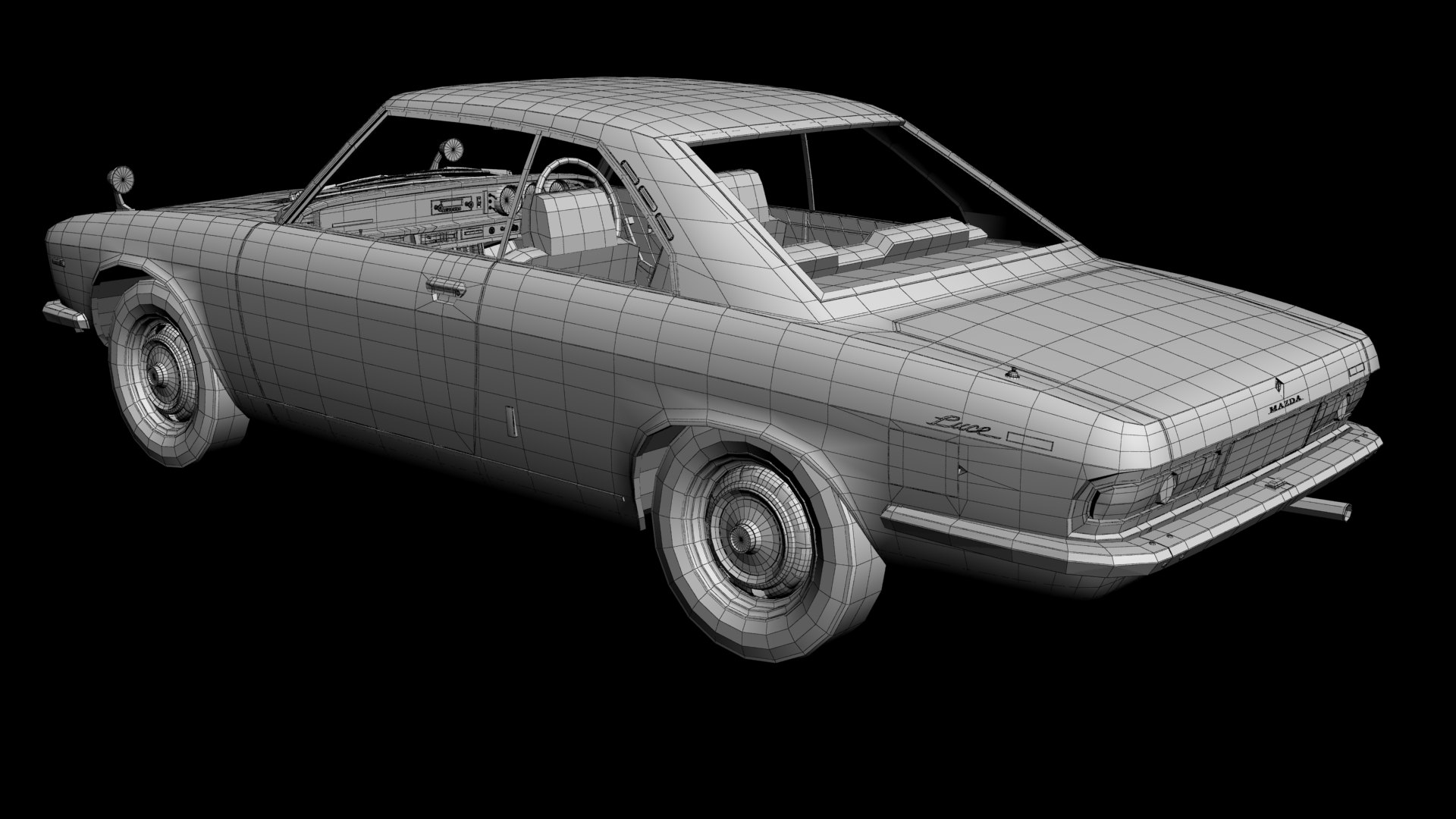 3D Maxda Luce R130 Coupe Model - TurboSquid 2357003