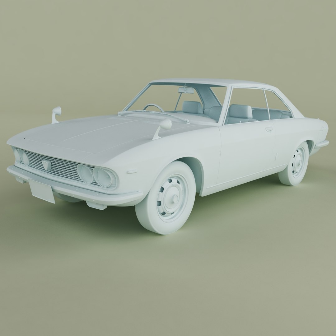 3D Maxda Luce R130 Coupe Model - TurboSquid 2357003