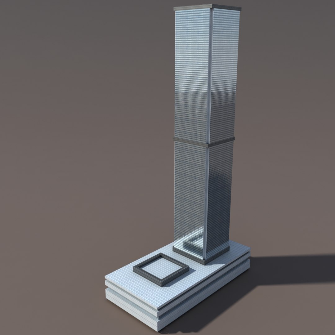 high-rise building modelled 3d max