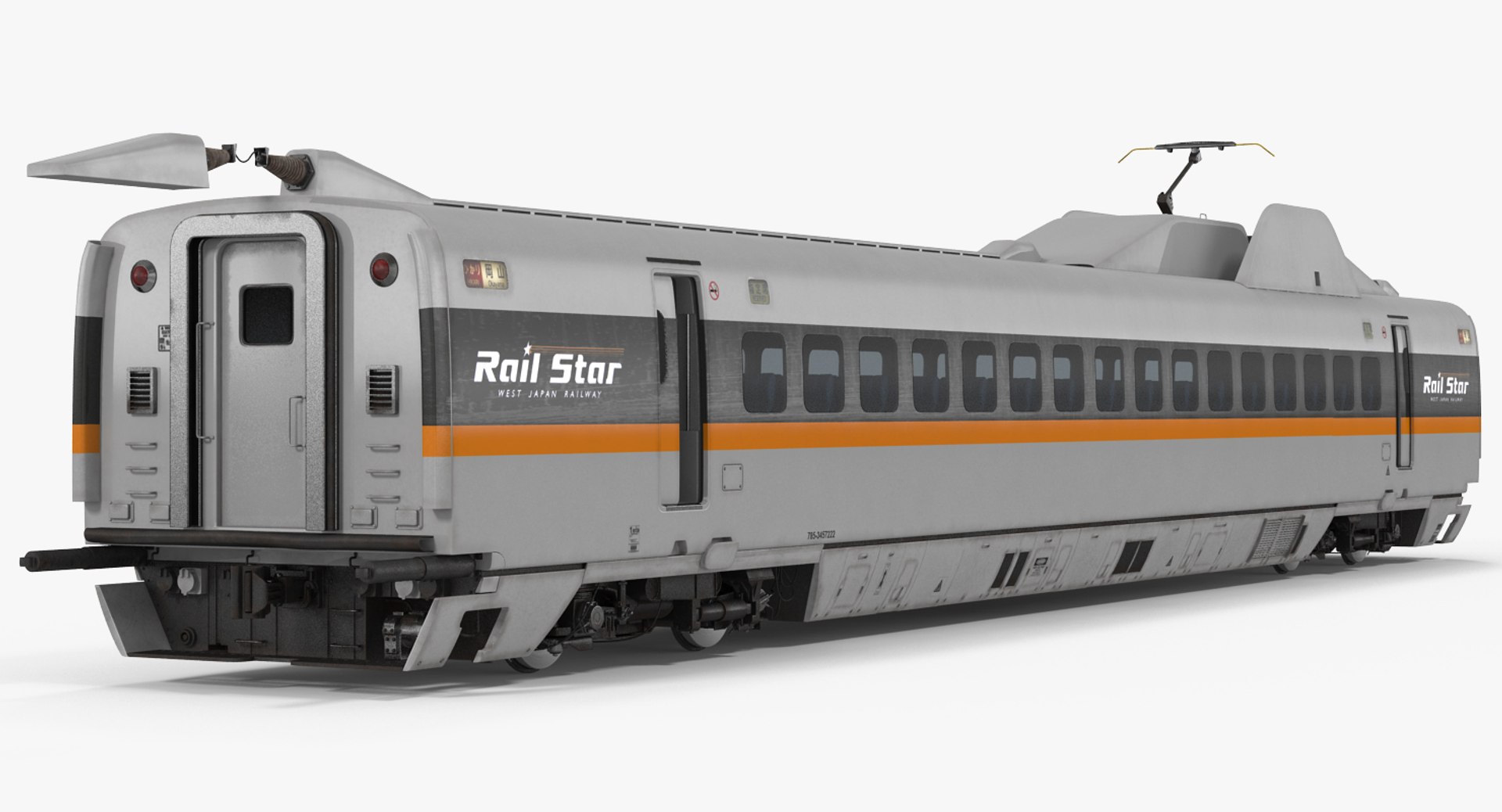 3d bullet train rail star