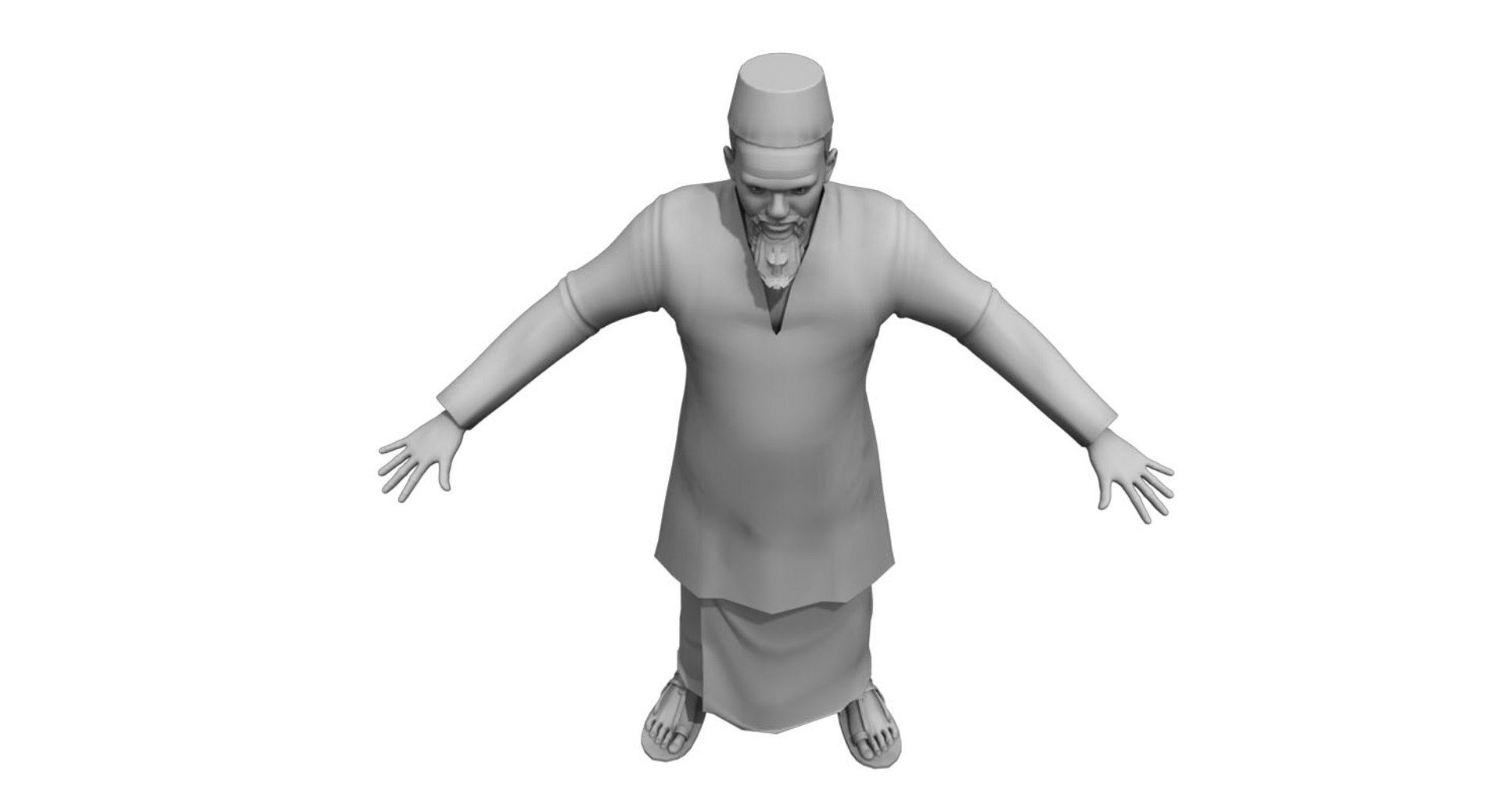 3D Muslim Man - TurboSquid 1538033