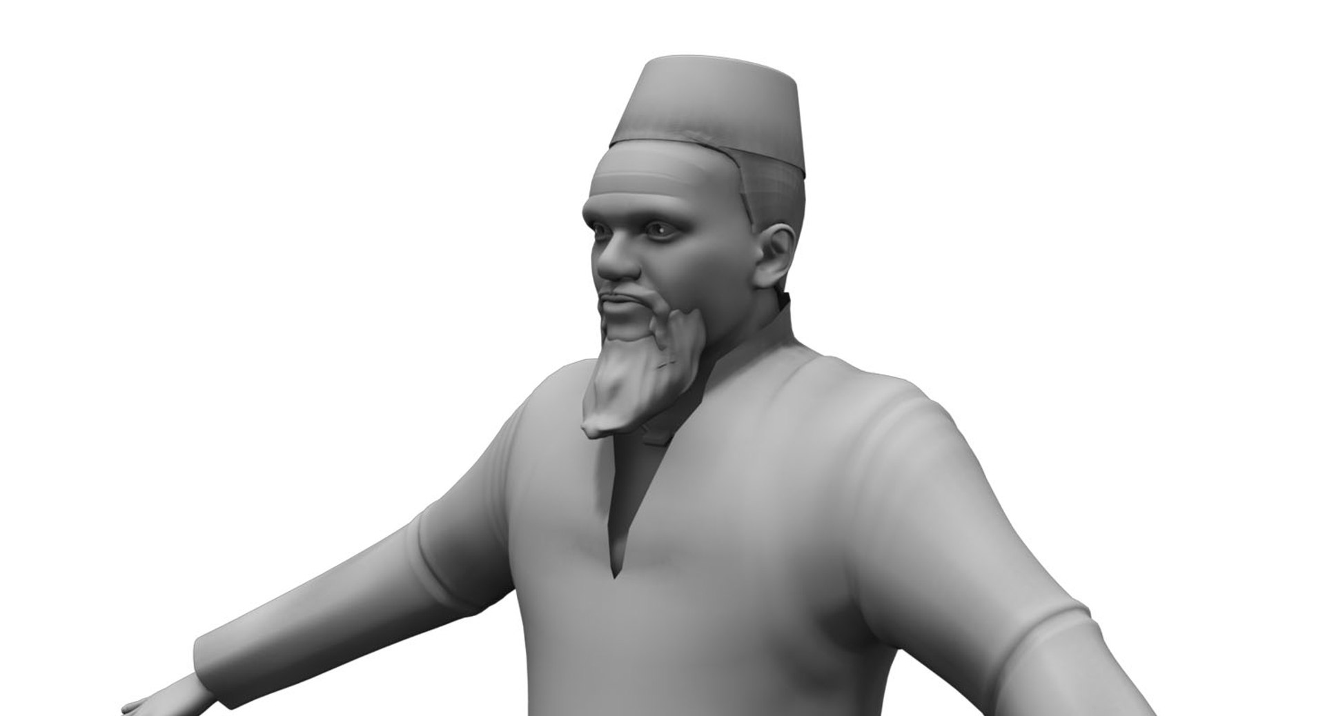 3D Muslim Man - TurboSquid 1538033