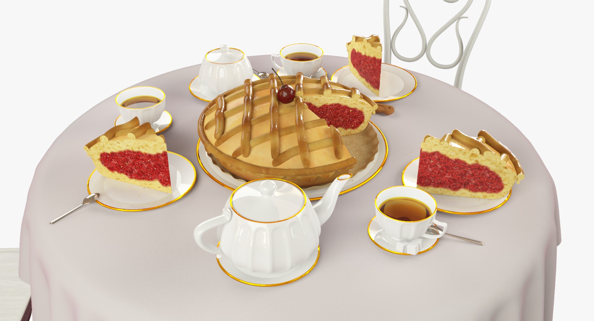 3d Model Pie Table