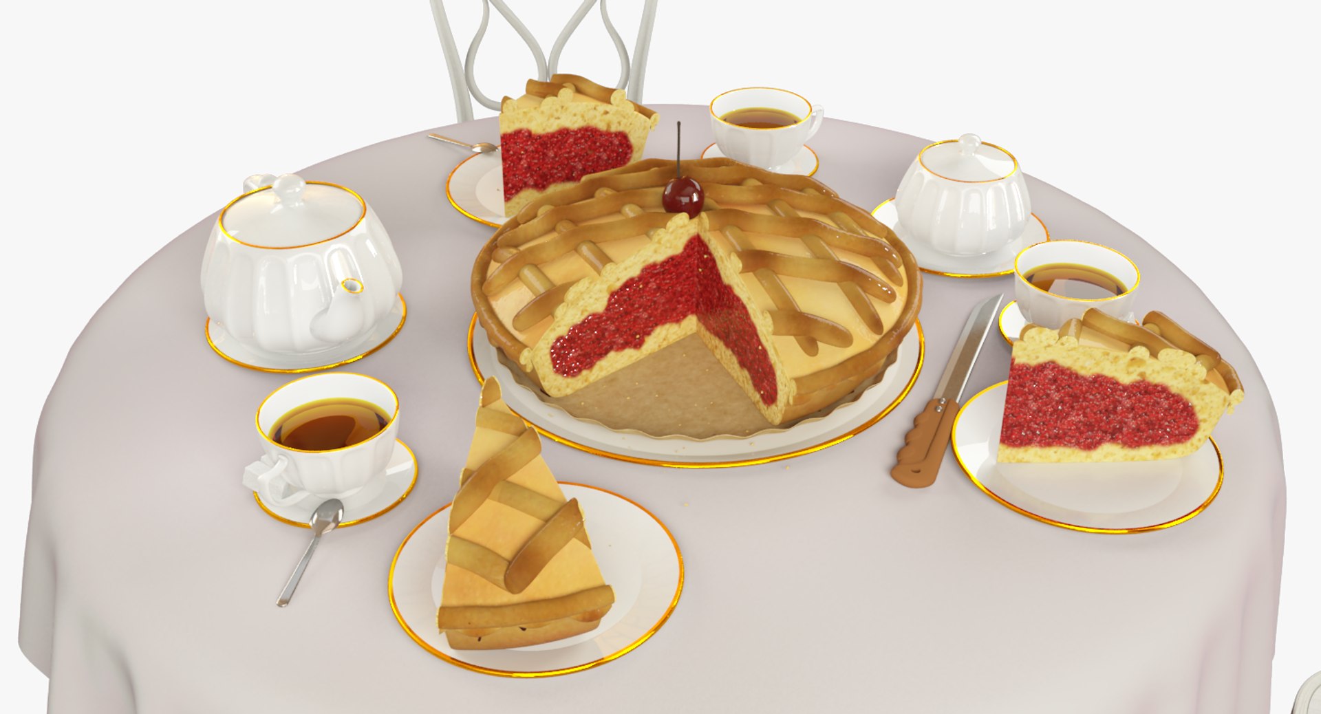 3d Model Pie Table