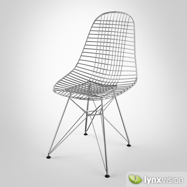 wire chair dkr 3d model