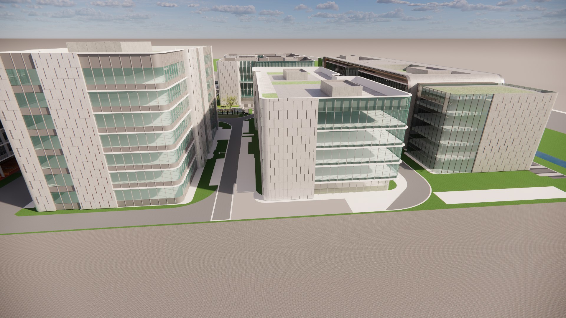 3D Modern City Block -A1 - TurboSquid 2378959