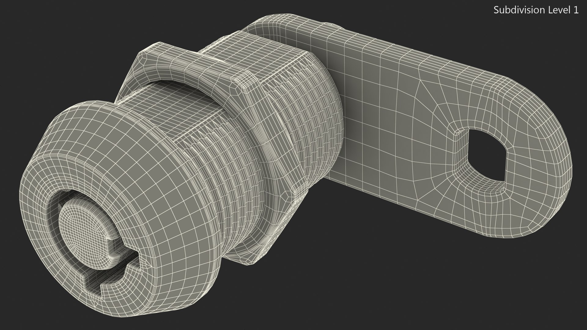 3D Cam Tubular Lock - TurboSquid 1870658