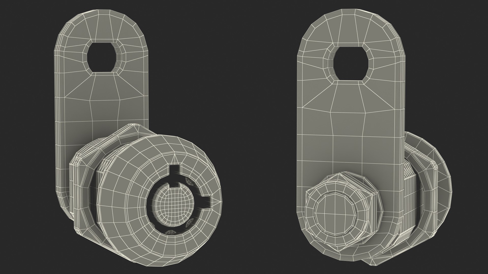 3D Cam Tubular Lock - TurboSquid 1870658