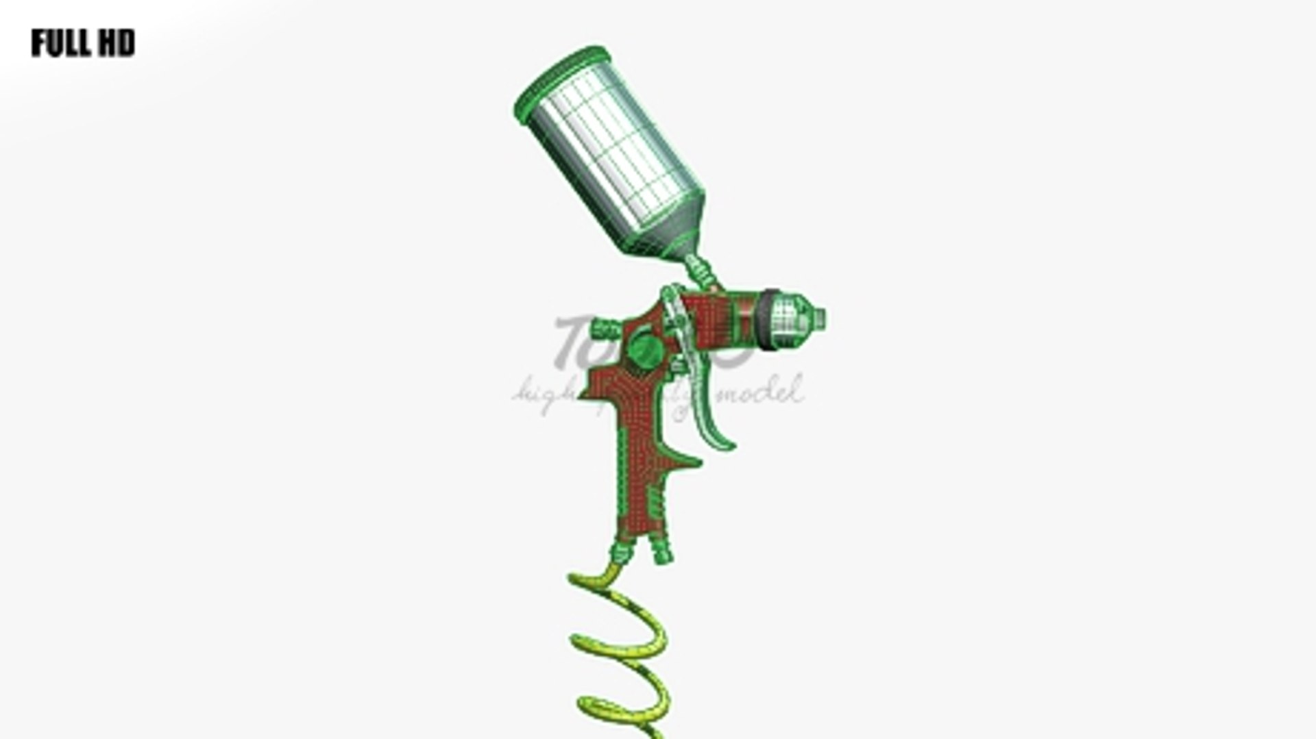 Paint Spray Gun 3d Model