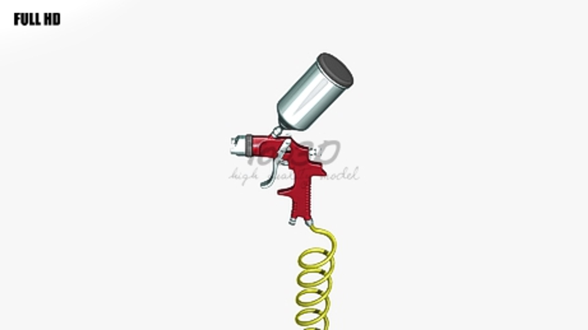 Paint Spray Gun 3d Model